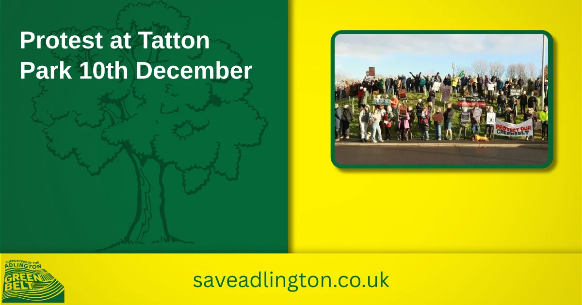 Protest at Tatton Park 10th December | Save Adlington